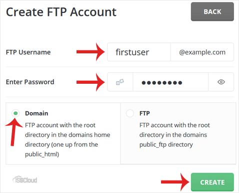 How to Create an FTP Account in DirectAdmin - Knowledgebase - ISSCloud
